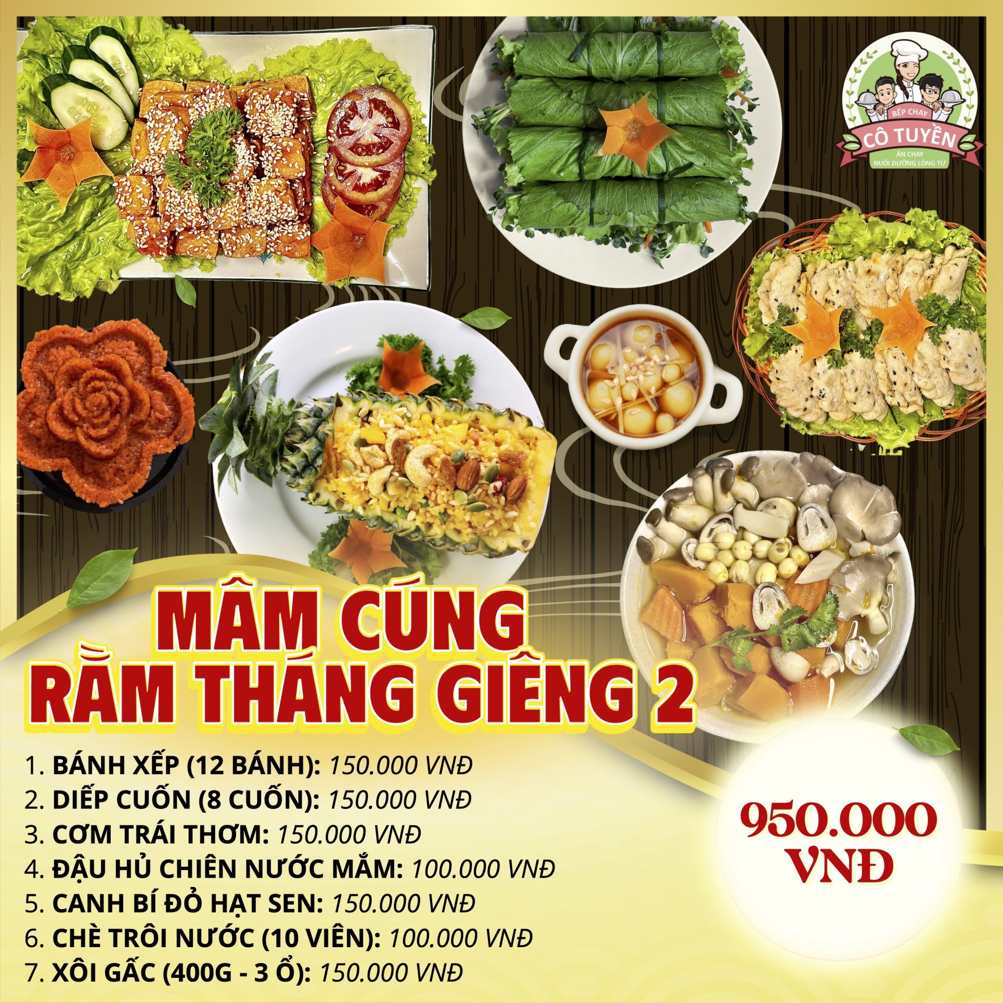 5 SET MENU CỖ CHAY NGON ĐỦ VỊ CHO MỌI NHU CẦU
